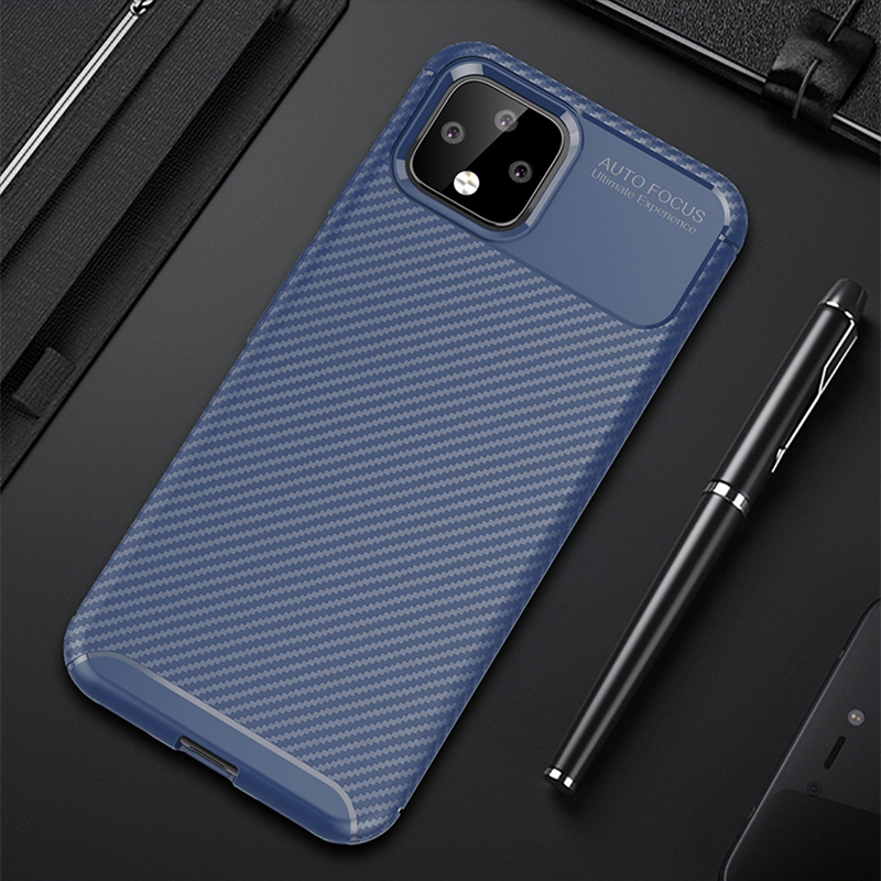 Carbon Fiber Pattern Silicone Case For Google Pixel 4 And XL GPC11 ...