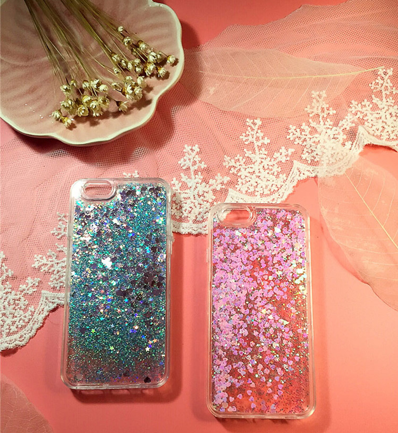 Perfect Glitter Flowing Sequins Cases Cover For iPhone 8 7 6 6S Plus ...