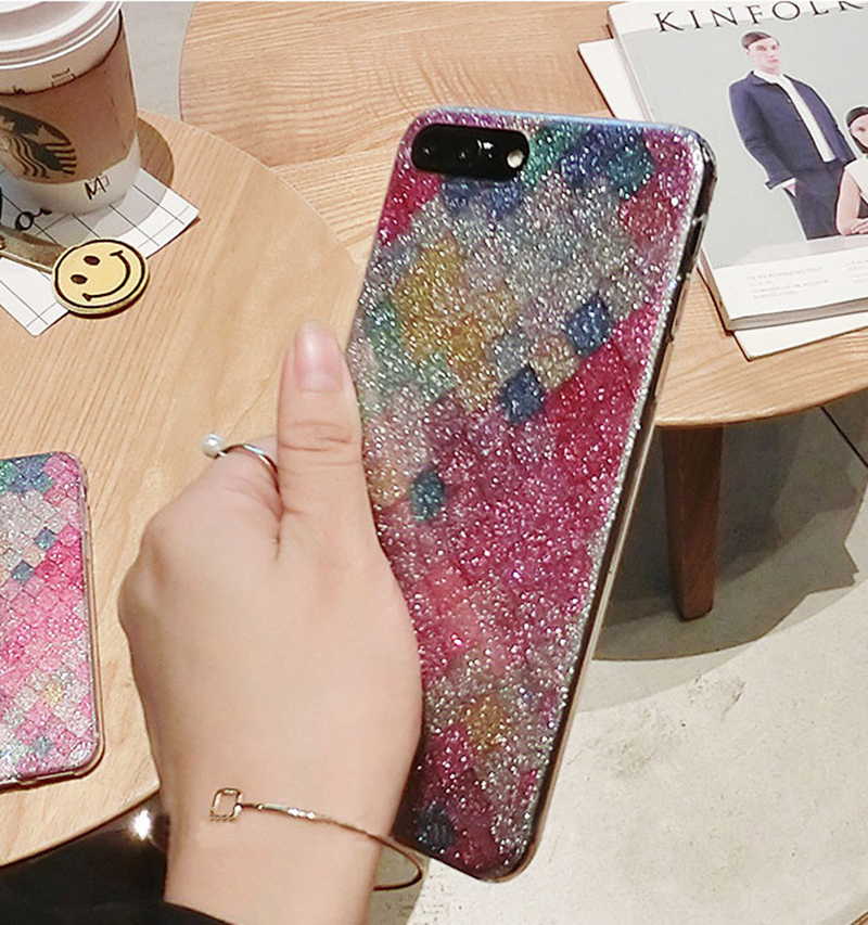 Glitter Sparkle Case Cover For iPhone 8 7 6 6S Plus 5S SE IPS628 ...