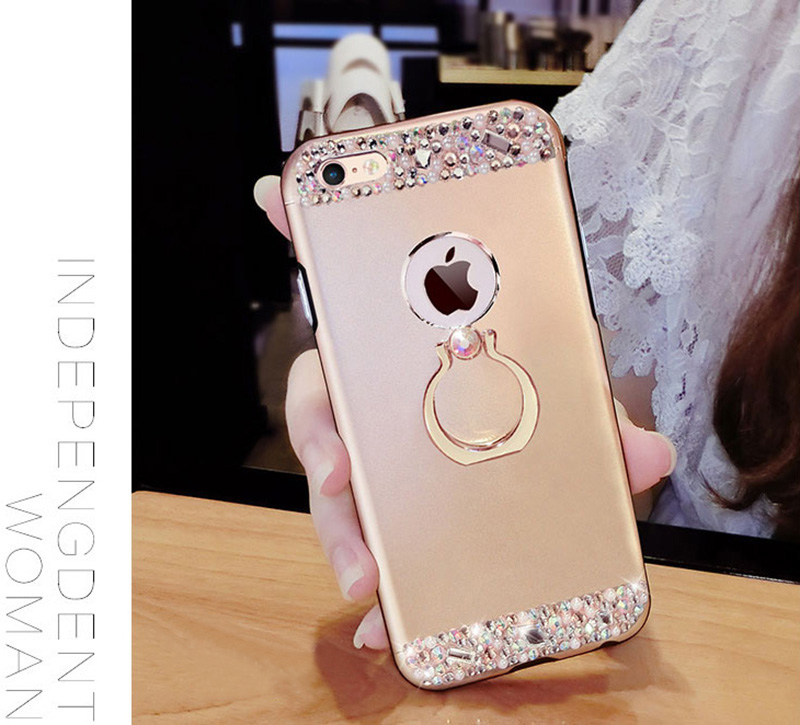 Rose Gold iPhone 8 7 6 And Plus Diamond Metal Protective Cases Covers ...