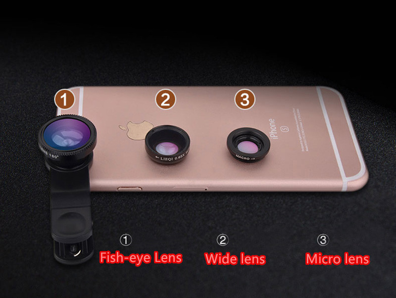 Best Universal Phone External Camera With Wide Macro Fisheye Lens PHE04 ...