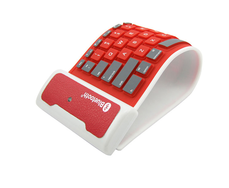 Wireless Bluetooth Foldable Silicone Keyboard For iPad PC Phone PKB05 ...