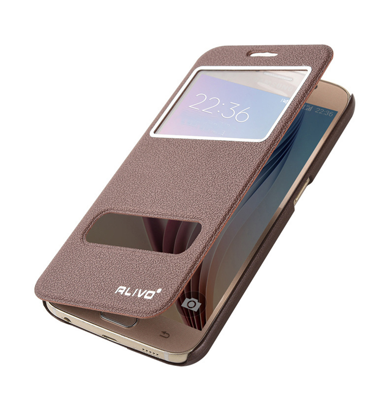 2019 Leather Rose Red Samsung Galaxy S6 Phone Cover Case SG602 | Cheap ...