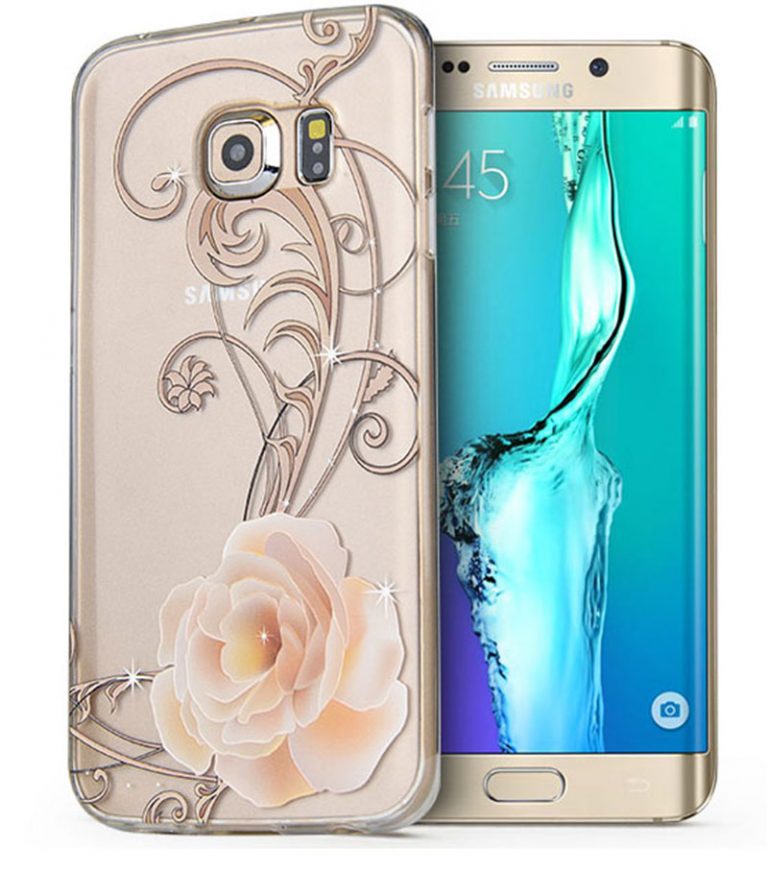 Silicone 3D Rose Pattern Cases Covers For Samsung S6 S7 Edge SG708 ...