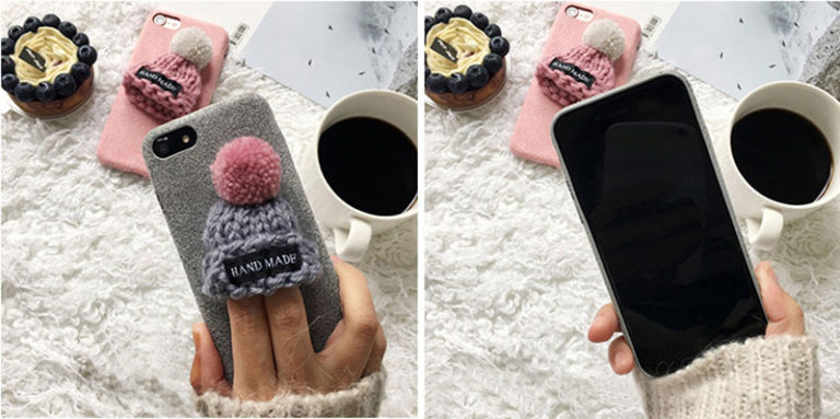 Handmade Wool Hat iPhone 8 7 6 6S Plus Soft Case Covers IPS708 | Cheap ...