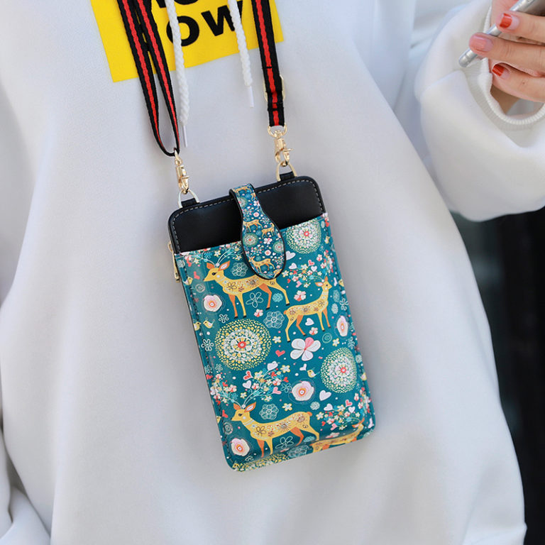 Cute Cartoon Neck Hanging Phone Wallet Bag PW06 | Cheap Cell-phone Case ...