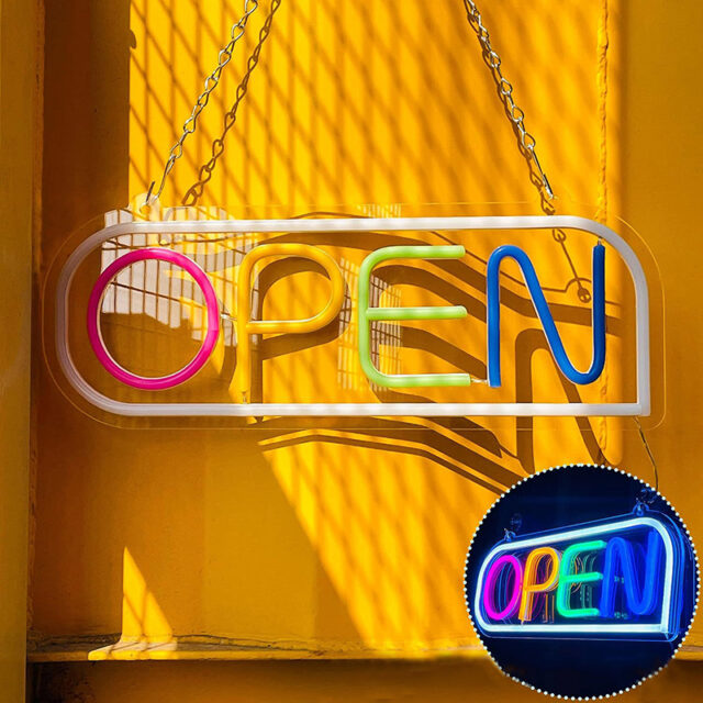 OPEN Neon Sign WNS008 | Cheap Cell-phone Case With Keyboard For Sale
